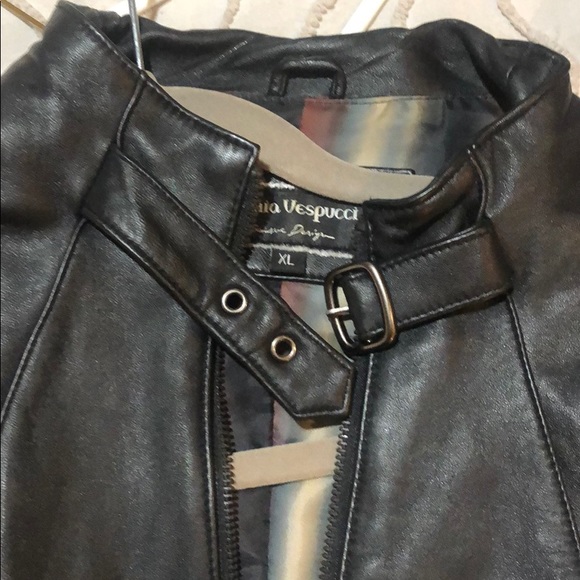 Sophia Vespucci | Jackets & Coats | Sophia Vespucci Black Leather ...